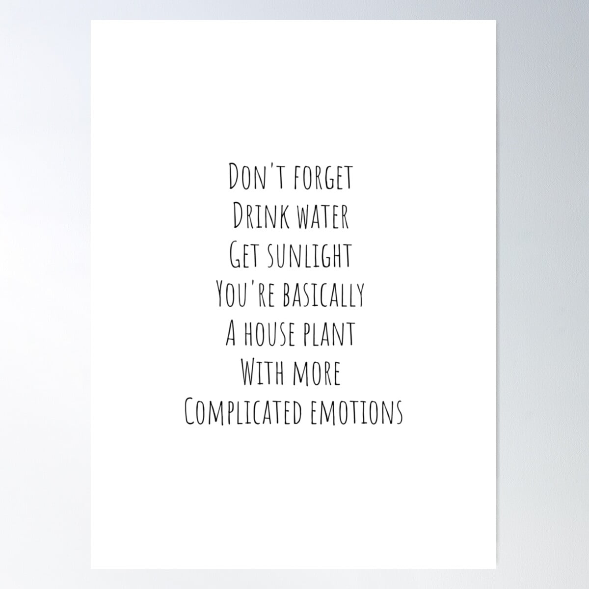 Dopaprint UNFRAMED PAPER POSTER Don'T Forget... Poster Wall Art, Modern ...