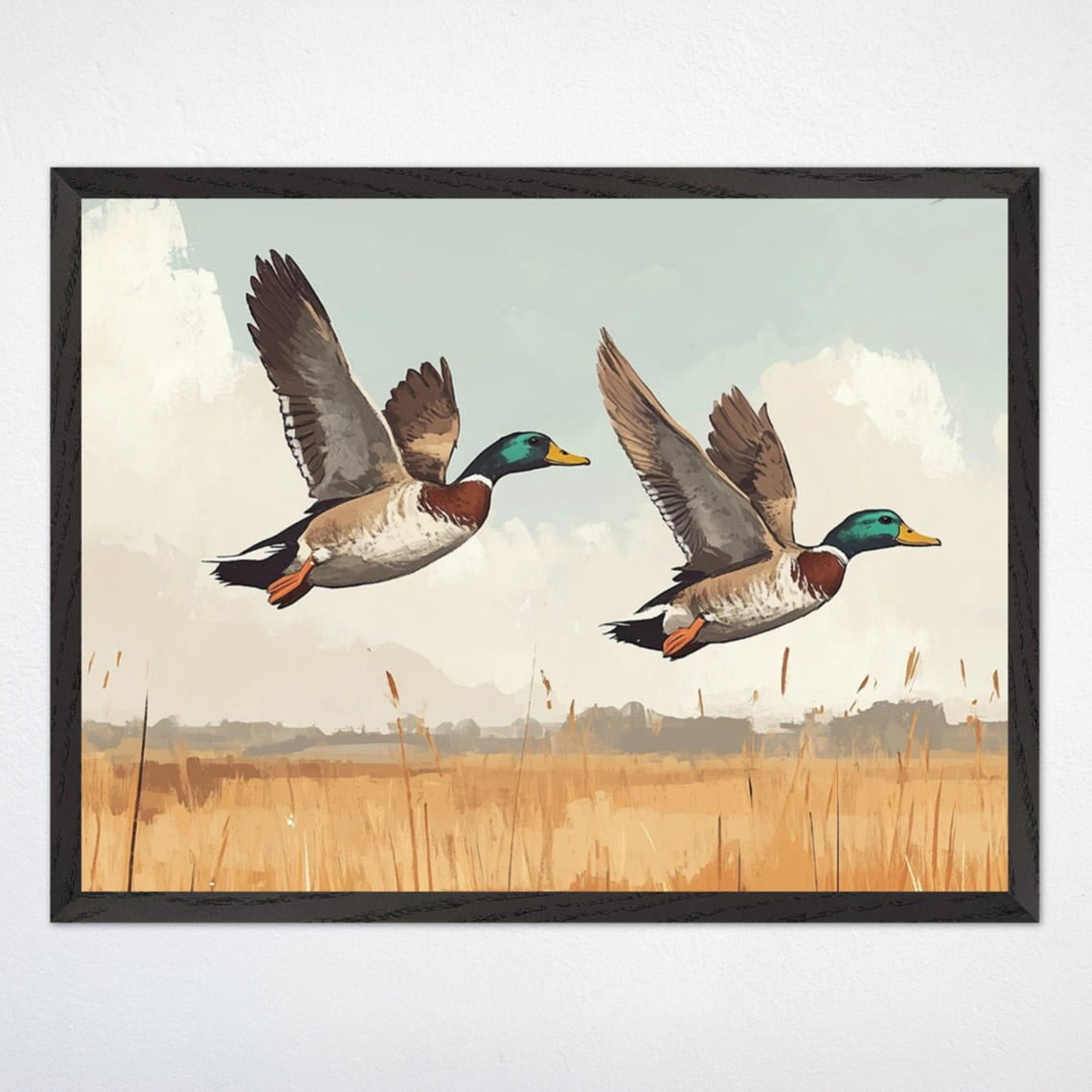 Dopaprint UNFRAMED PAPER POSTER Duck Hunting Nursery Wall Art, Rustic ...