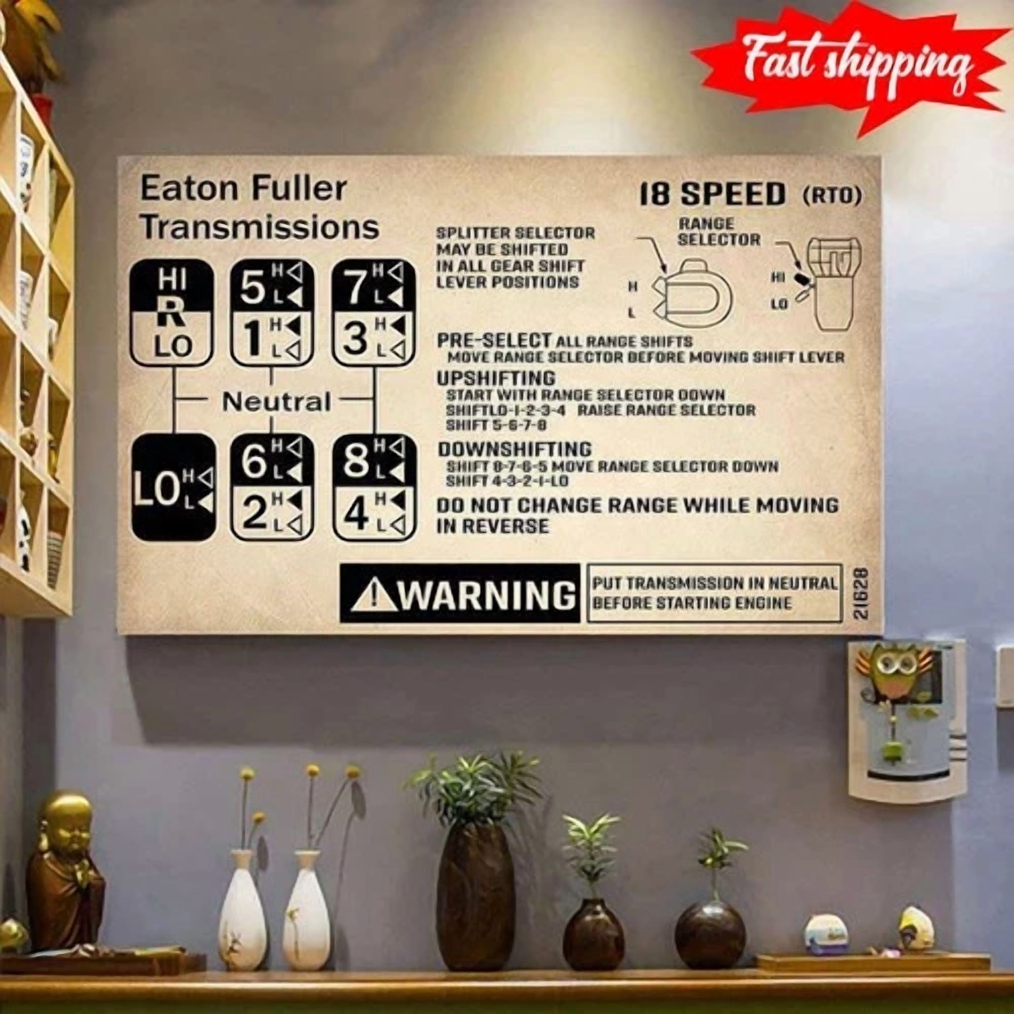 Dopaprint UNFRAMED PAPER POSTER Eaton Fuller Transmissions Poster Art ...