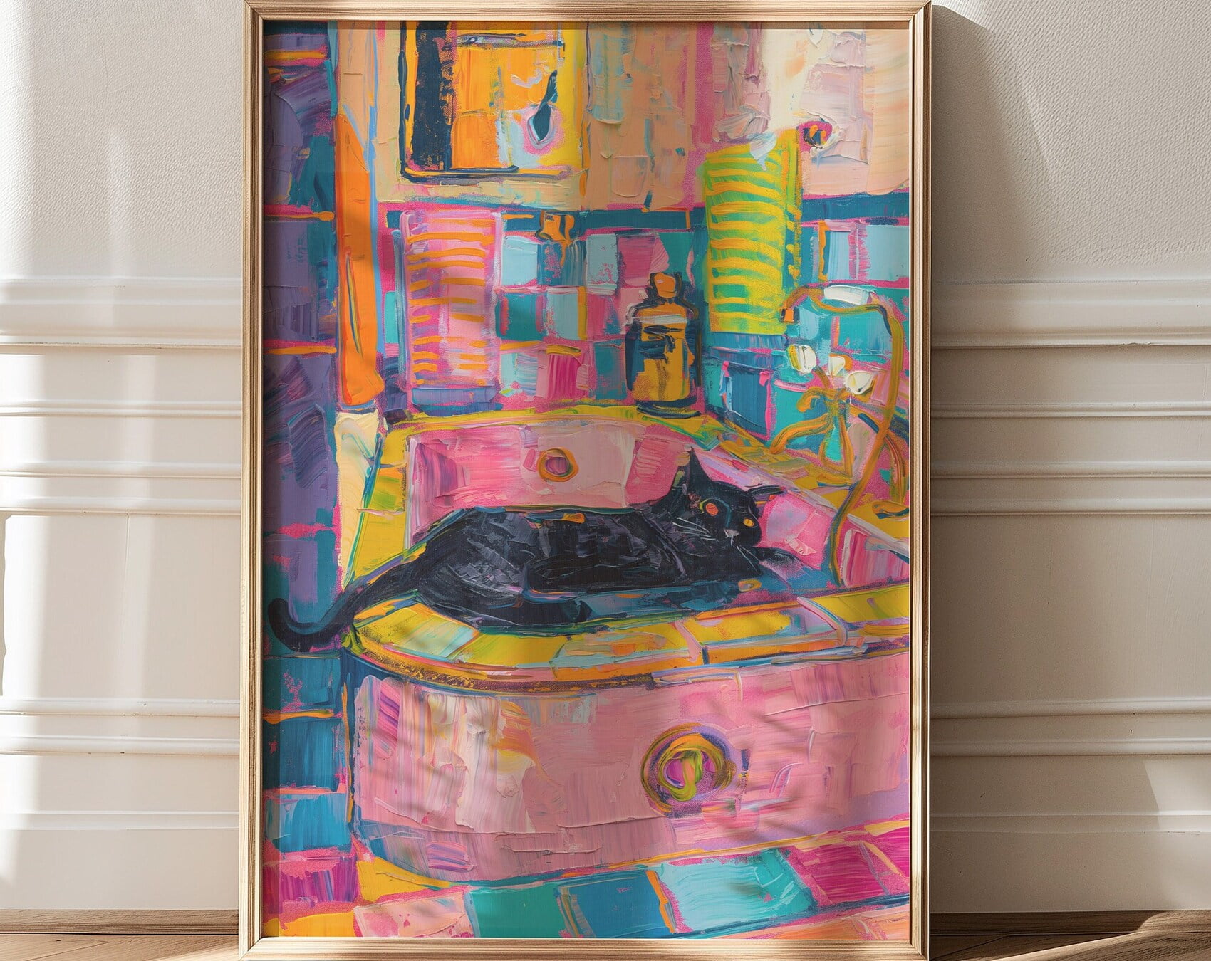 Dopaprint UNFRAMED PAPER POSTER Eclectic Wall Art, Maximalist Bathroom ...
