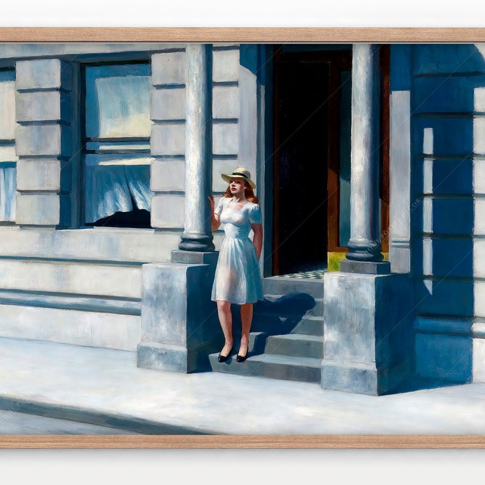 Dopaprint UNFRAMED PAPER POSTER Edward Hopper Art, Summertime Print, Cityscape, Figure Female ...