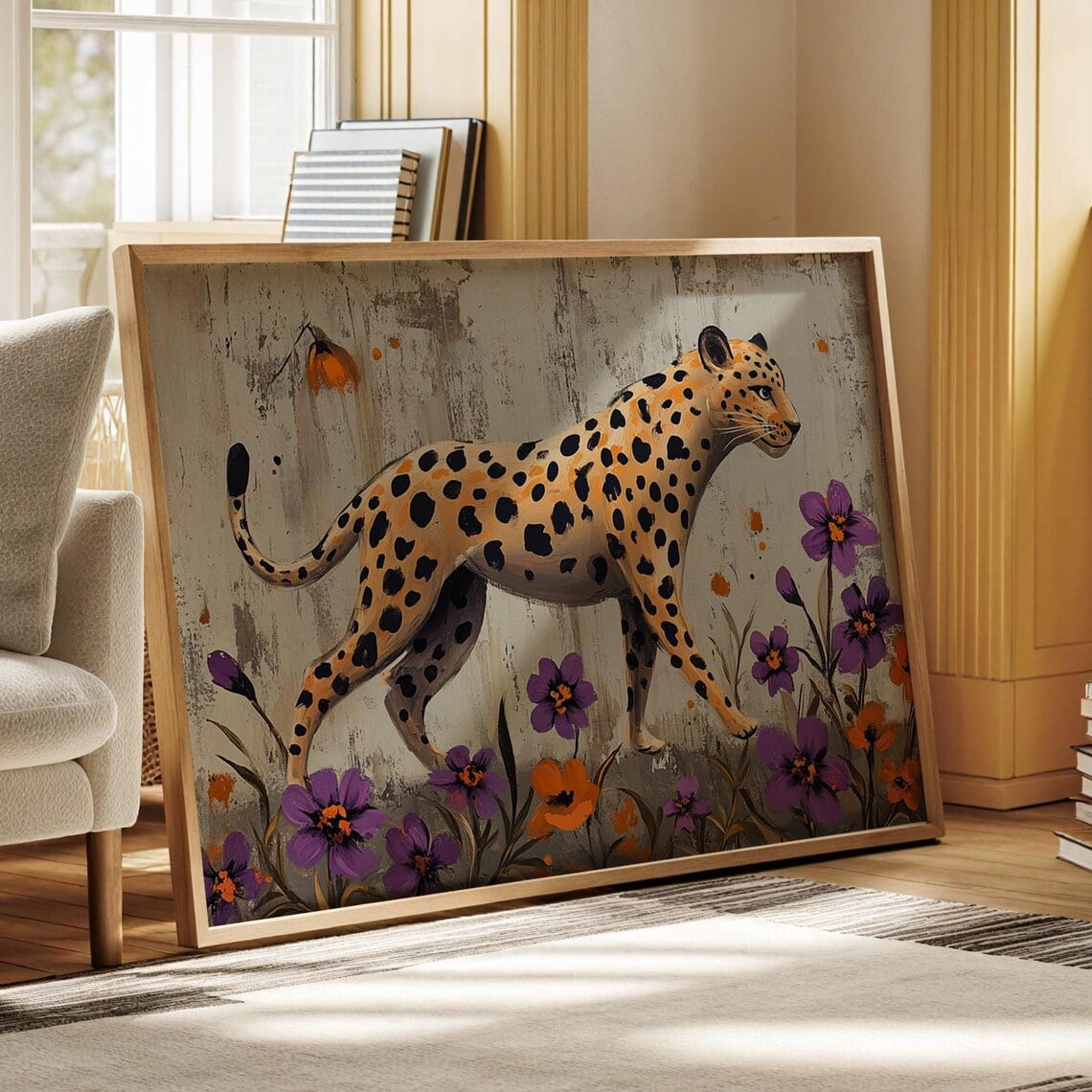 Dopaprint UNFRAMED PAPER POSTER Elegant Leo.Pard Wall Art Bold Wildlife ...