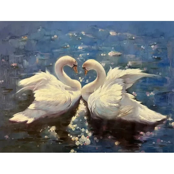Dopaprint UNFRAMED PAPER POSTER Elegant White Swan Animal Wall Art ...