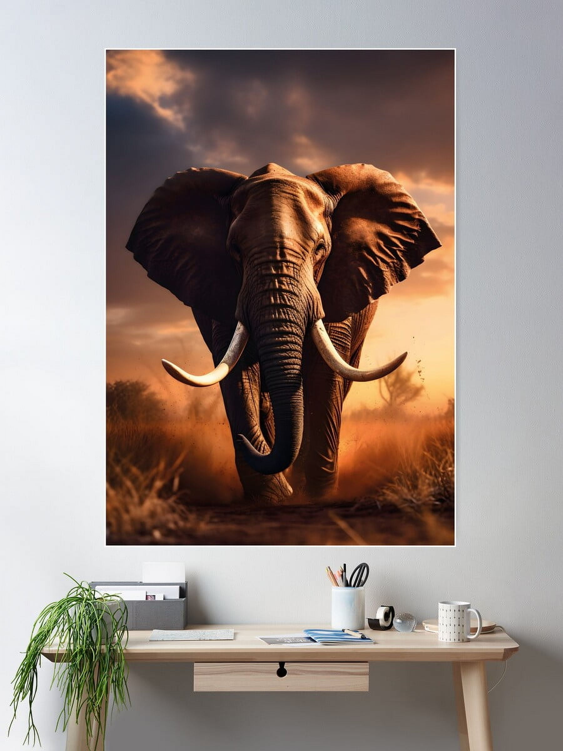 Dopaprint UNFRAMED PAPER POSTER Elephant Veldt - Poster - Wall Art ...