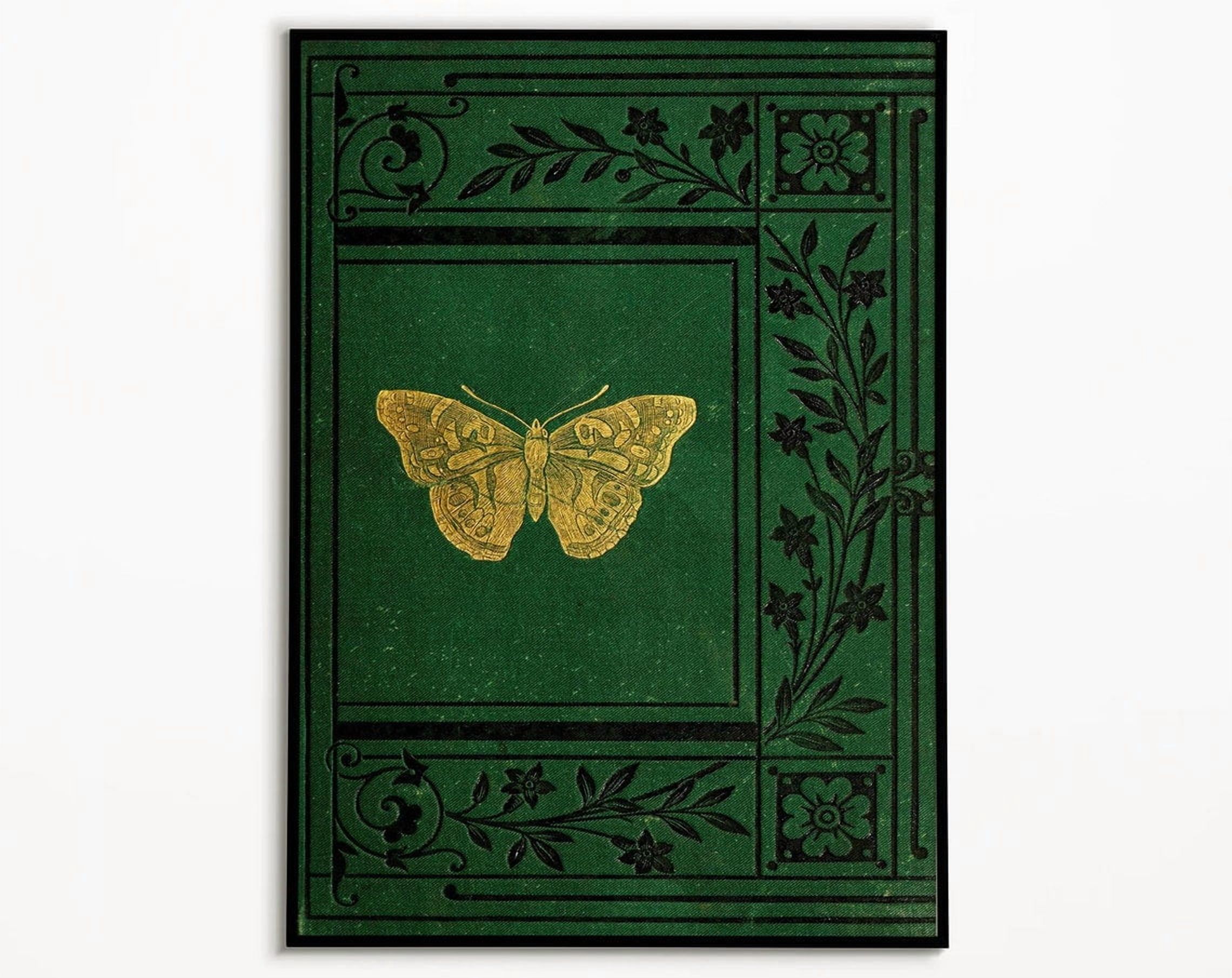 Dopaprint UNFRAMED PAPER POSTER Emerald Green Old Bookcover Art Poster ...