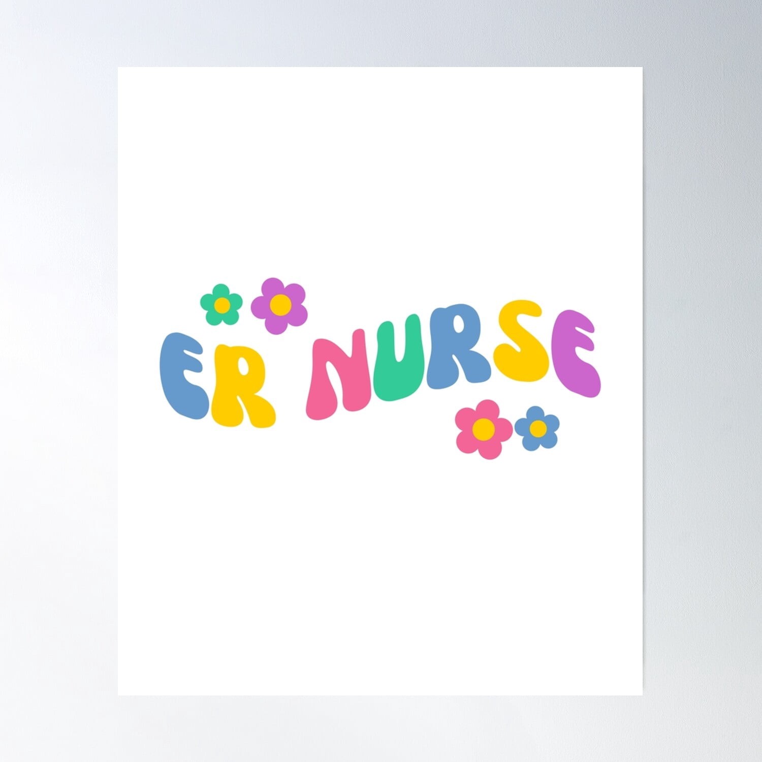 Dopaprint UNFRAMED PAPER POSTER Emergency Nurse- Rn - Registered Nurse ...