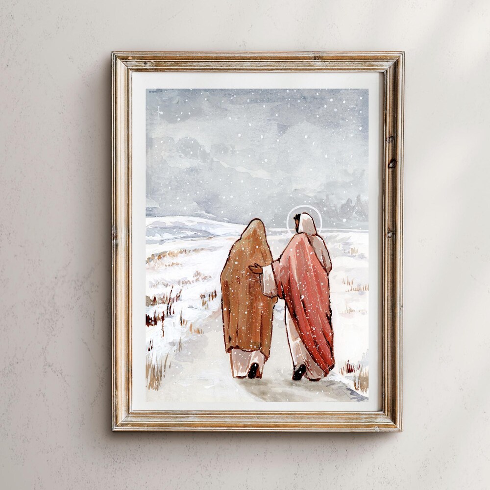 Dopaprint UNFRAMED PAPER POSTER Emmanuel; God With Us, Christ Walking ...