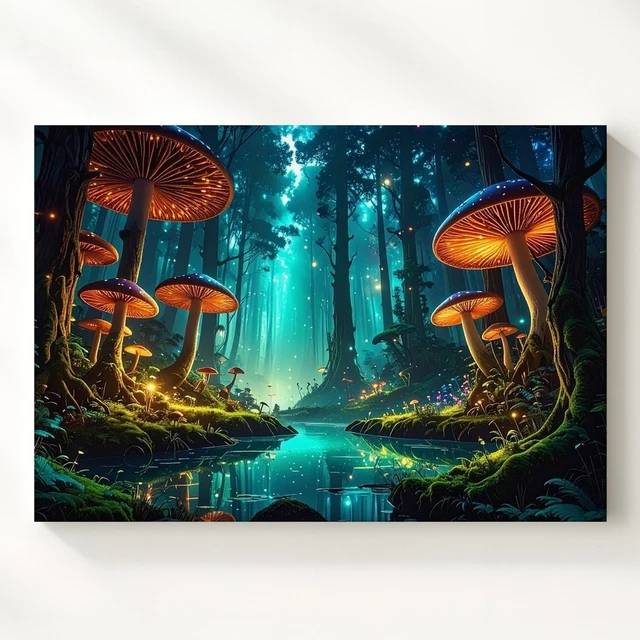 Dopaprint UNFRAMED PAPER POSTER Enchanted Forest Posterglowing ...