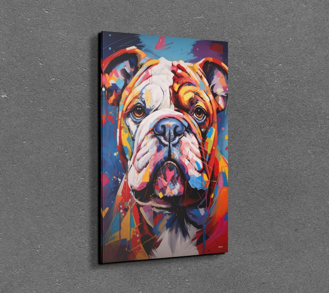 Dopaprint UNFRAMED PAPER POSTER English Bulldog Pop Art Wall Art ...