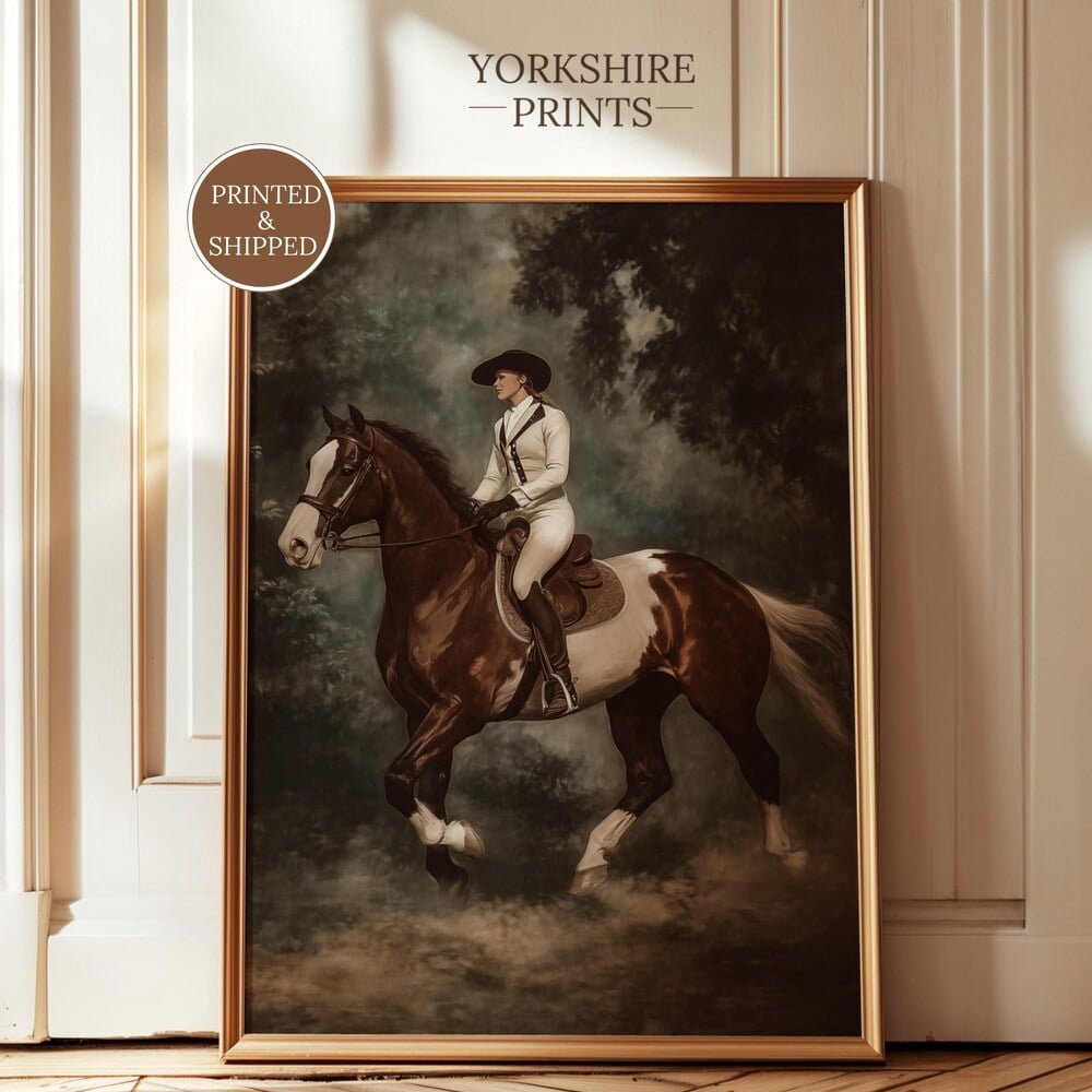 Dopaprint UNFRAMED PAPER POSTER Equestrian Wall Art, Printed And ...