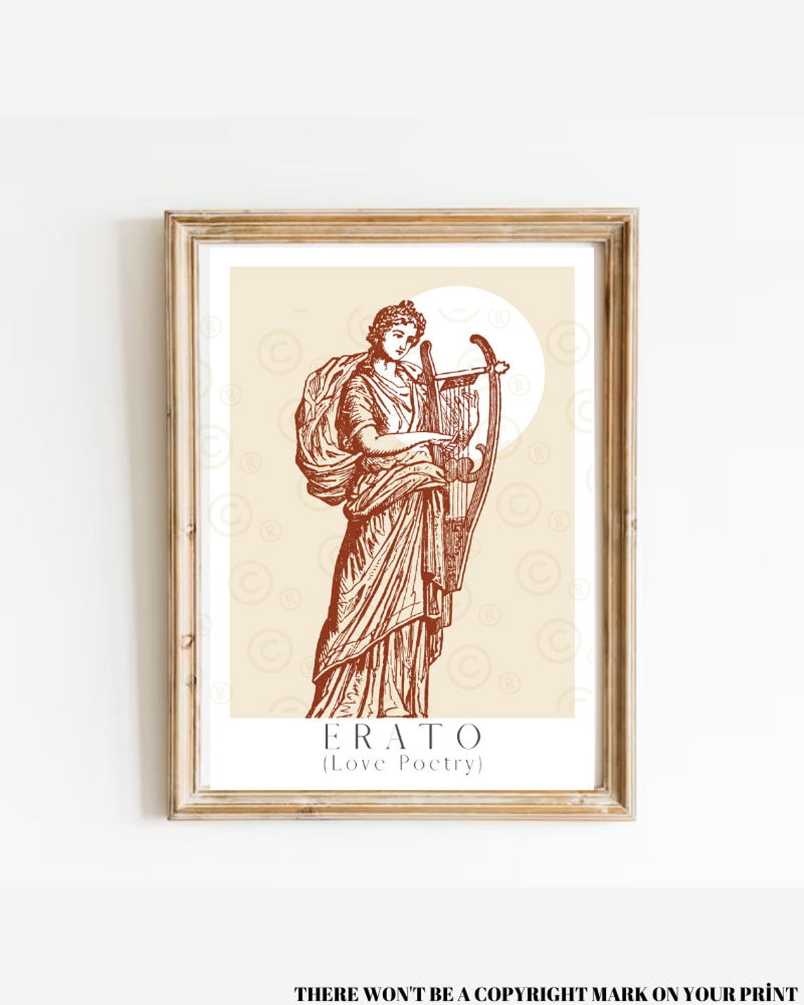 Dopaprint UNFRAMED PAPER POSTER Erato, Love Poem Wall Art, The Nine ...