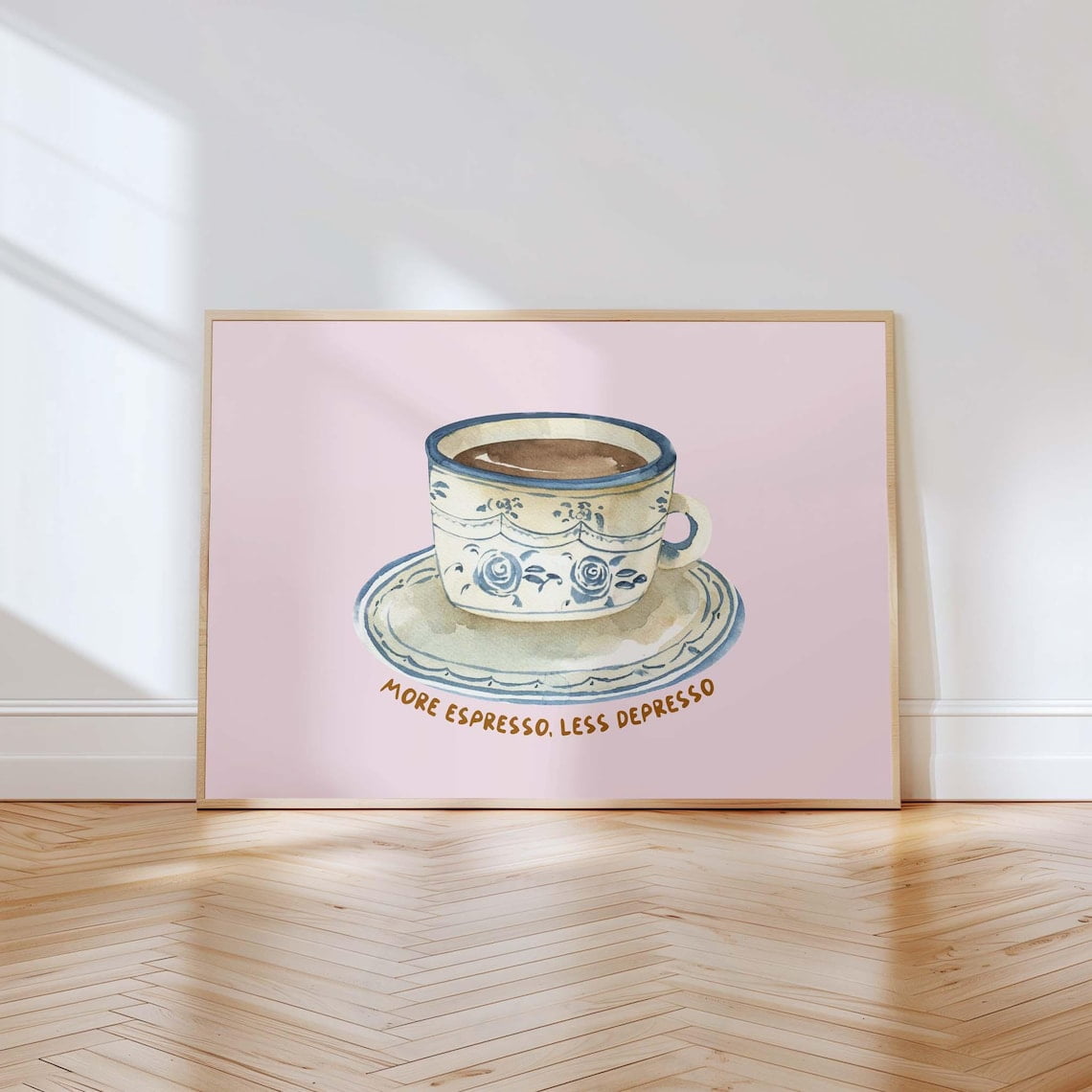 Dopaprint UNFRAMED PAPER POSTER More Espresso Less Depresso Print ...
