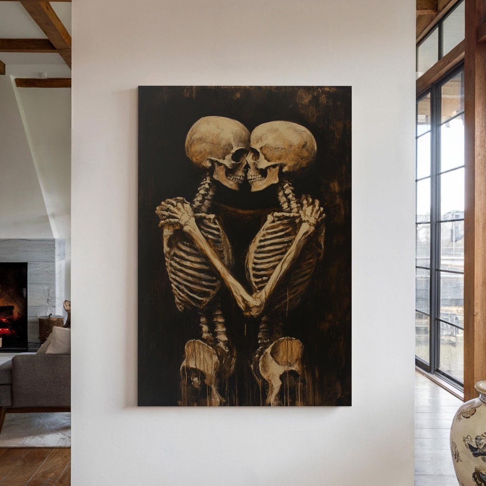 Dopaprint UNFRAMED PAPER POSTER Eternal Love Skeleton Embrace Poster ...