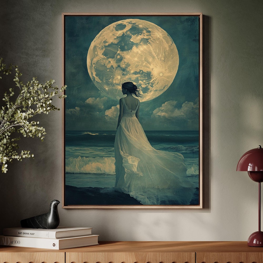 Dopaprint UNFRAMED PAPER POSTER Ethereal Moonlit Ocean Poster Art ...