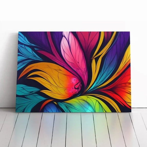 Dopaprint UNFRAMED PAPER POSTER Exotic Modern Flowers Abstract Wall Art ...