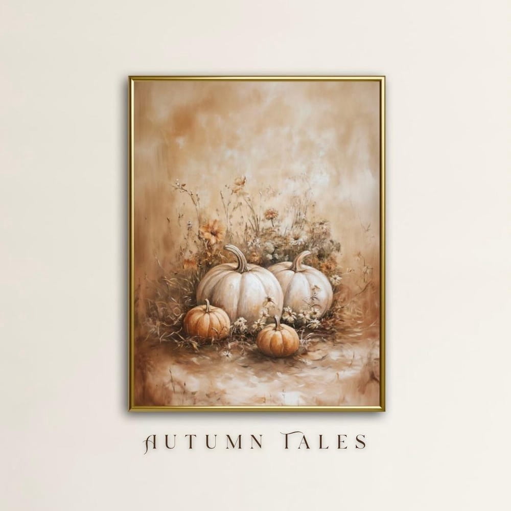 Dopaprint UNFRAMED PAPER POSTER Fall Pumpkin Patch Wall Art Print ...