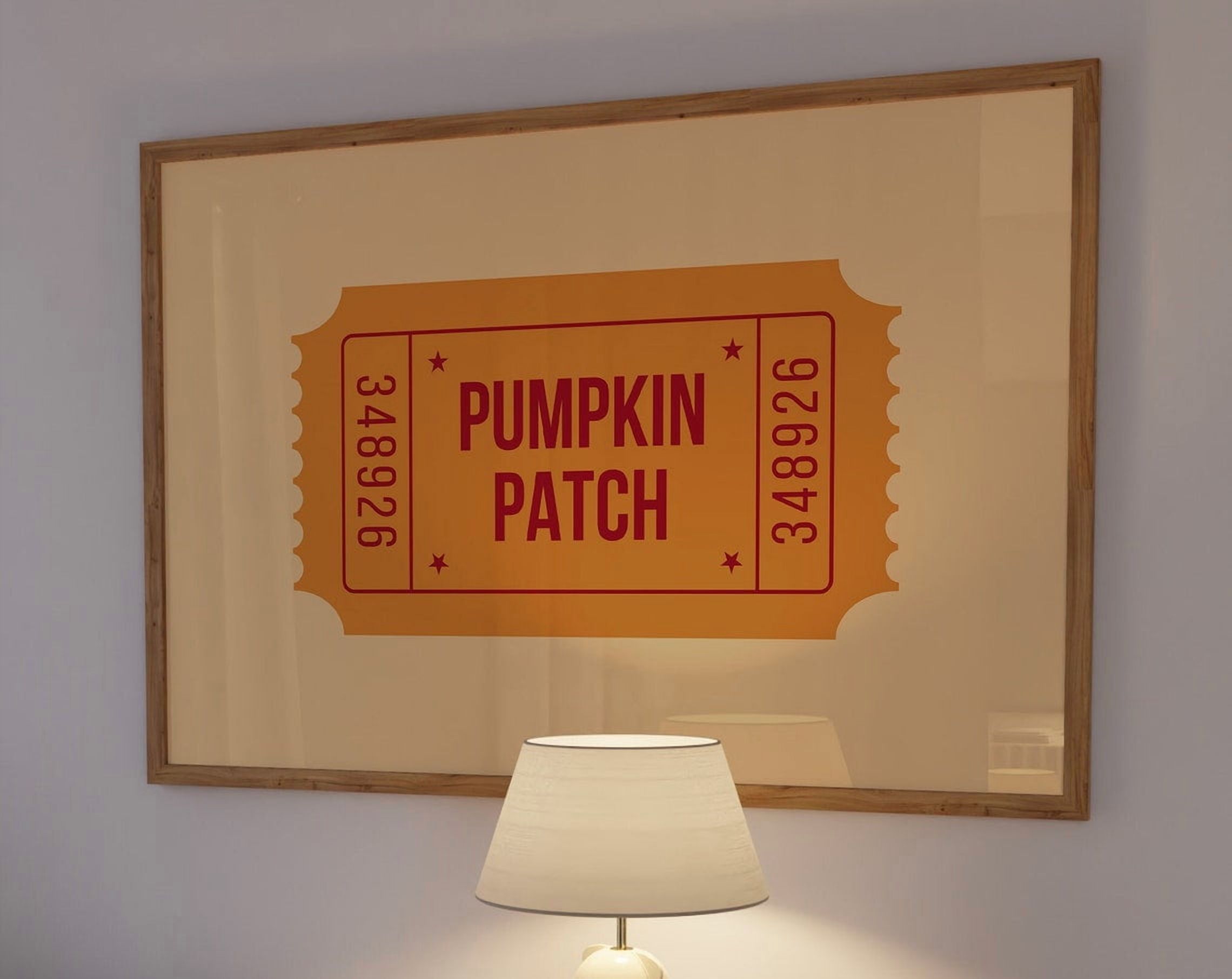 Dopaprint UNFRAMED PAPER POSTER Fall Ticket Stub Print Pumpkin Poster ...