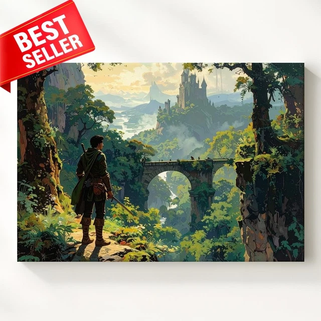 Dopaprint UNFRAMED PAPER POSTER Fantasy Cliffside Poster Adventure ...
