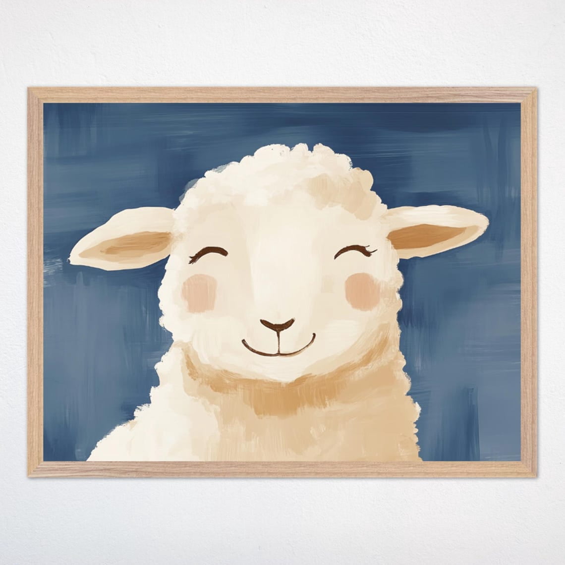 Dopaprint UNFRAMED PAPER POSTER Farm Sheep Nursery Wall Art, Happy ...