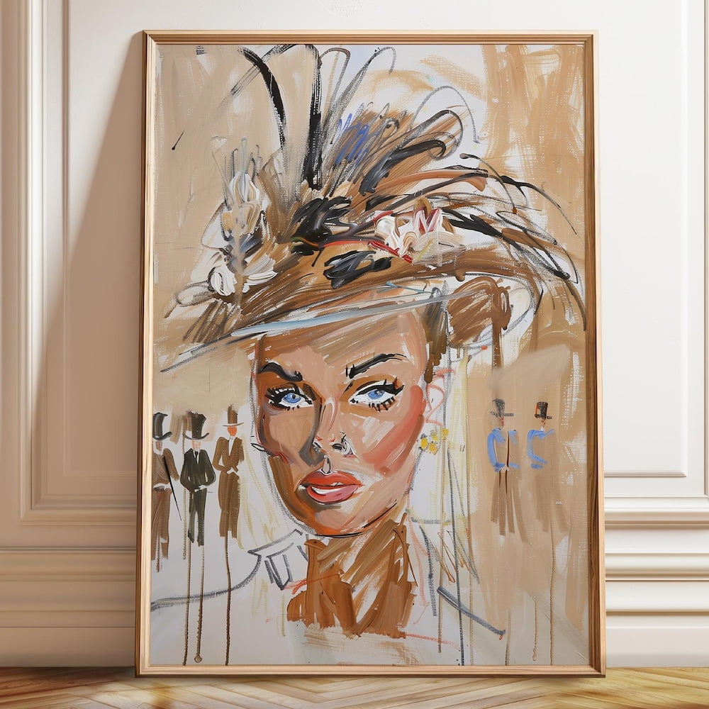 Dopaprint UNFRAMED PAPER POSTER Fashion Portrait Poster - Contemporary Woman Abstract Fashion ...