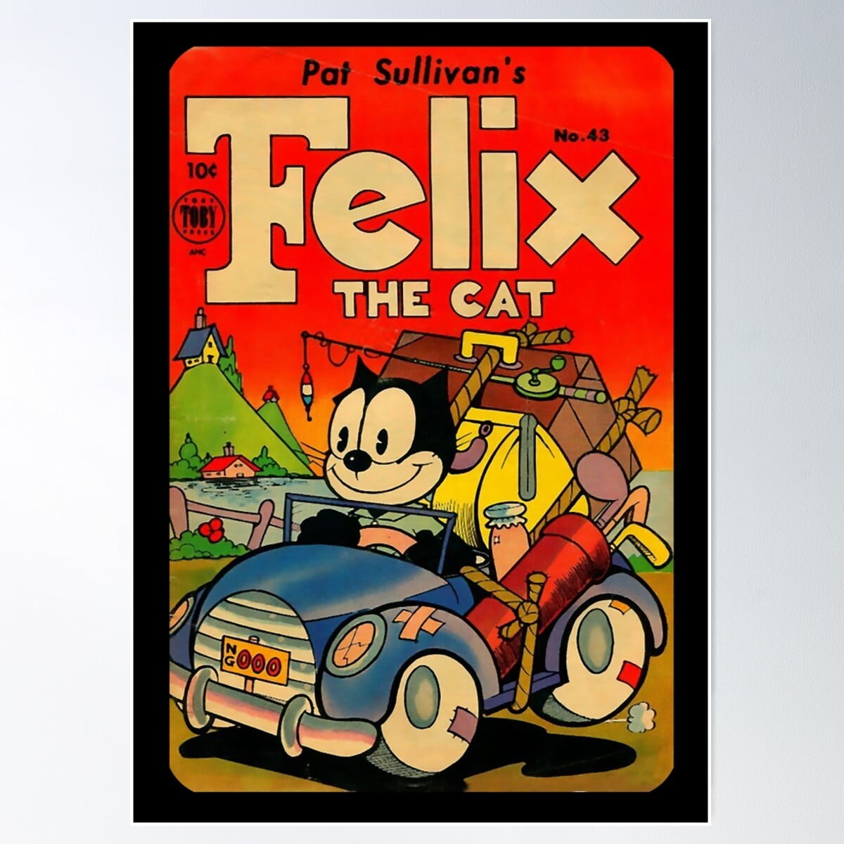 Dopaprint UNFRAMED PAPER POSTER Felix The Cat Poster Wall Art, Modern ...