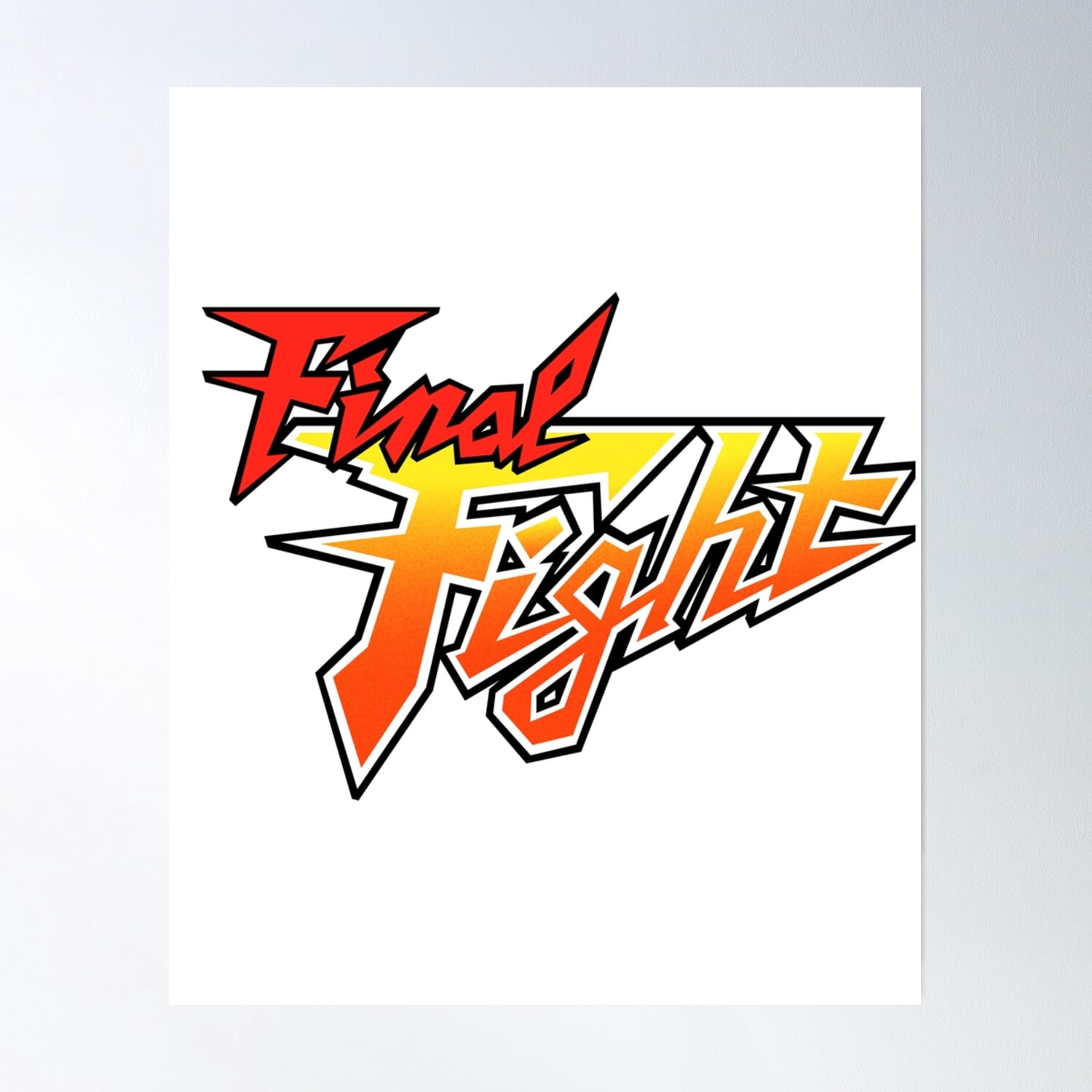 Dopaprint UNFRAMED PAPER POSTER Final Fight Poster Wall Art, Modern ...