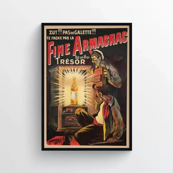 Dopaprint UNFRAMED PAPER POSTER Fine Armagnac Eugene Oge 1905 Poster ...