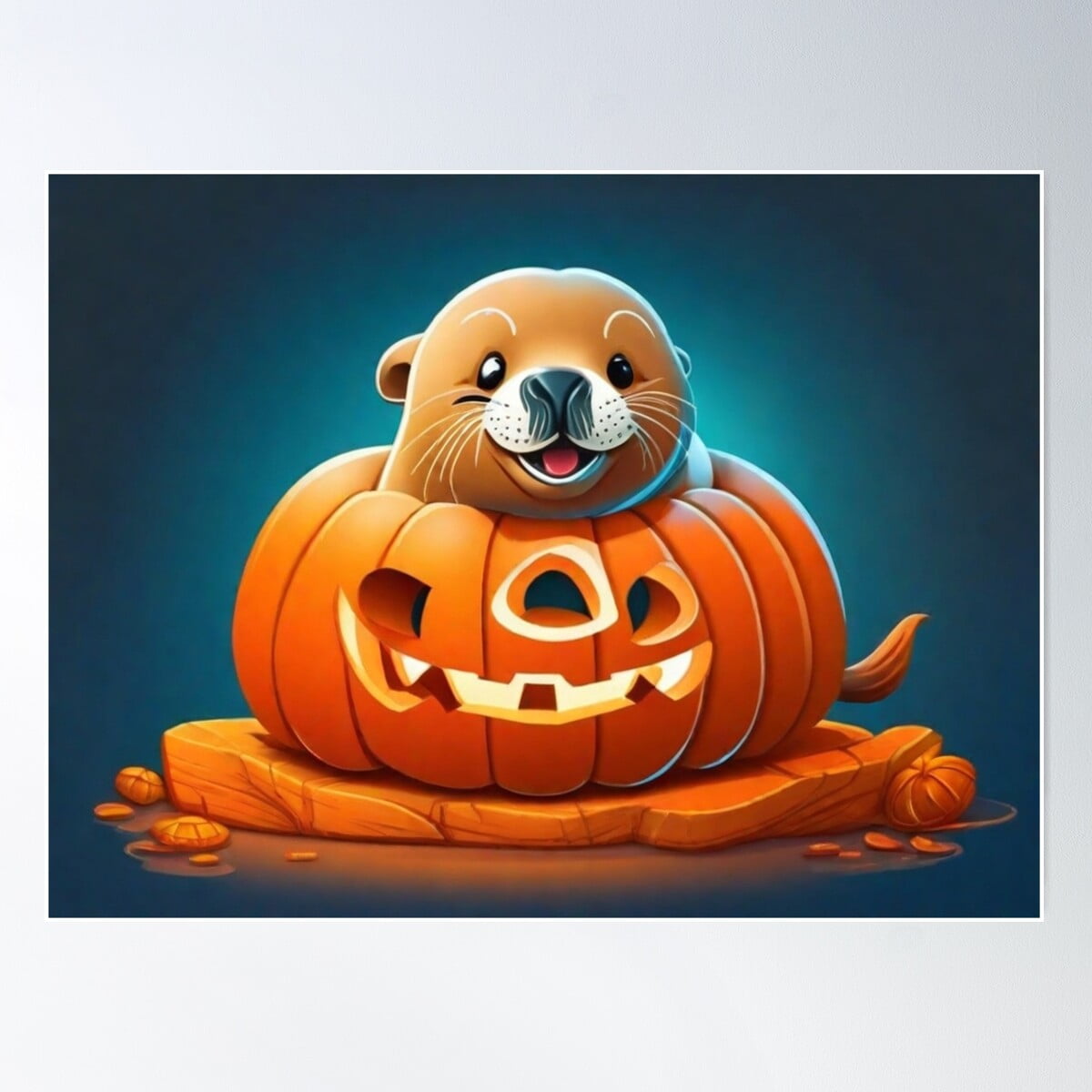 Dopaprint UNFRAMED PAPER POSTER Fintastic Hal.Low.Een Sea Creatures ...