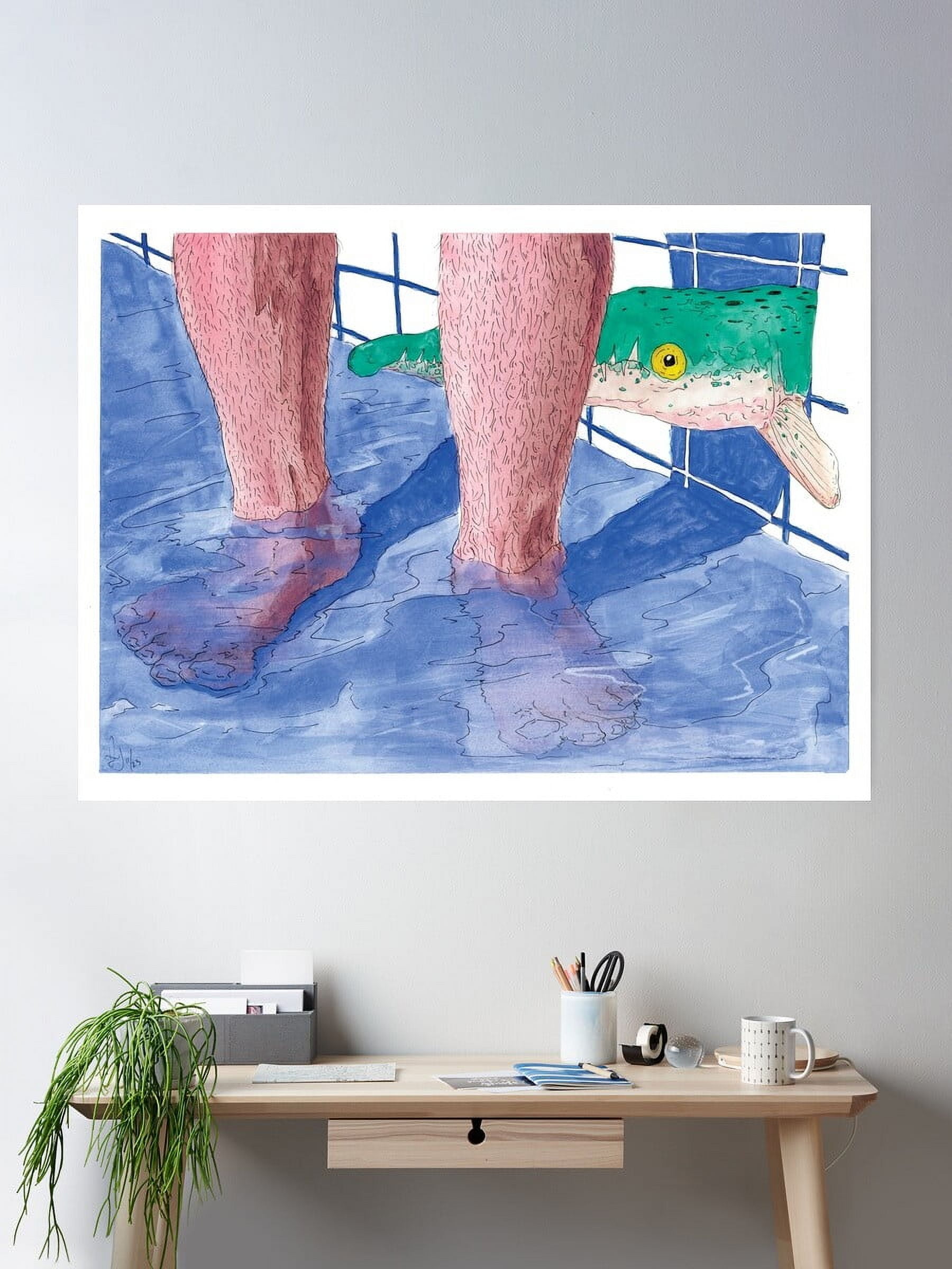 Dopaprint UNFRAMED PAPER POSTER Fish Feet Poster Wall Art, Modern Wall ...