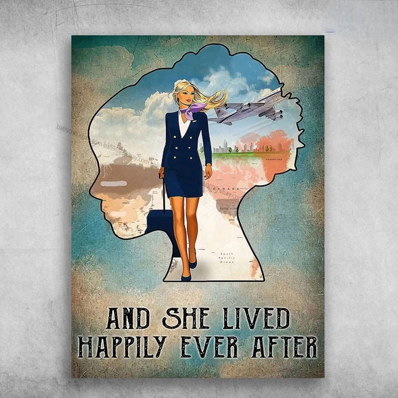 Dopaprint UNFRAMED PAPER POSTER Flight Attendant, Flight Attendant ...