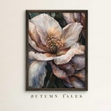 Dopaprint UNFRAMED PAPER POSTER Flower Floral Wall Art Print, Ivory ...