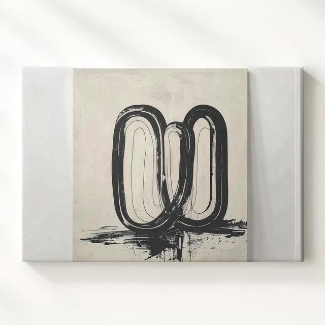 Dopaprint UNFRAMED PAPER POSTER Flowing Lines Abstract Posterblack ...