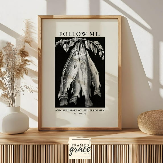Dopaprint UNFRAMED PAPER POSTER Follow Me I Will Make You Fishers Of ...