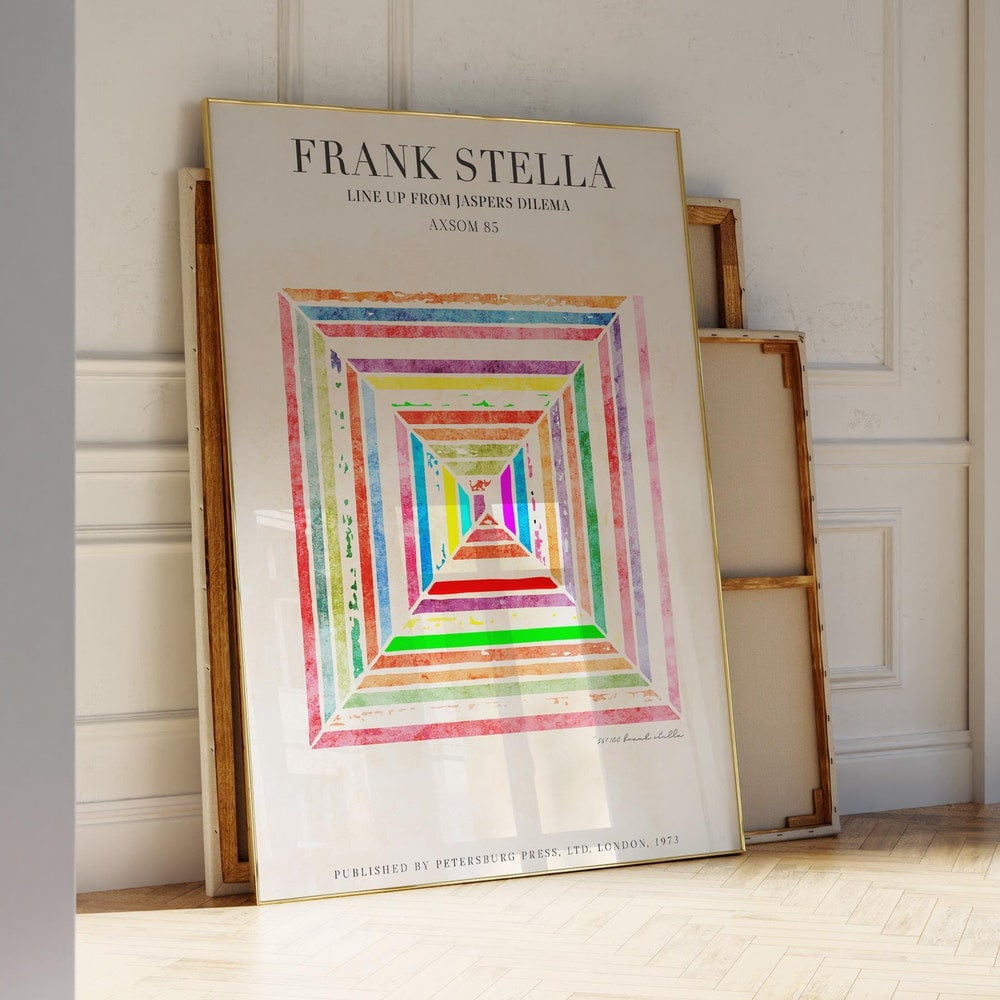 Dopaprint UNFRAMED PAPER POSTER Frank Stella Exhibition Poster Vintage ...