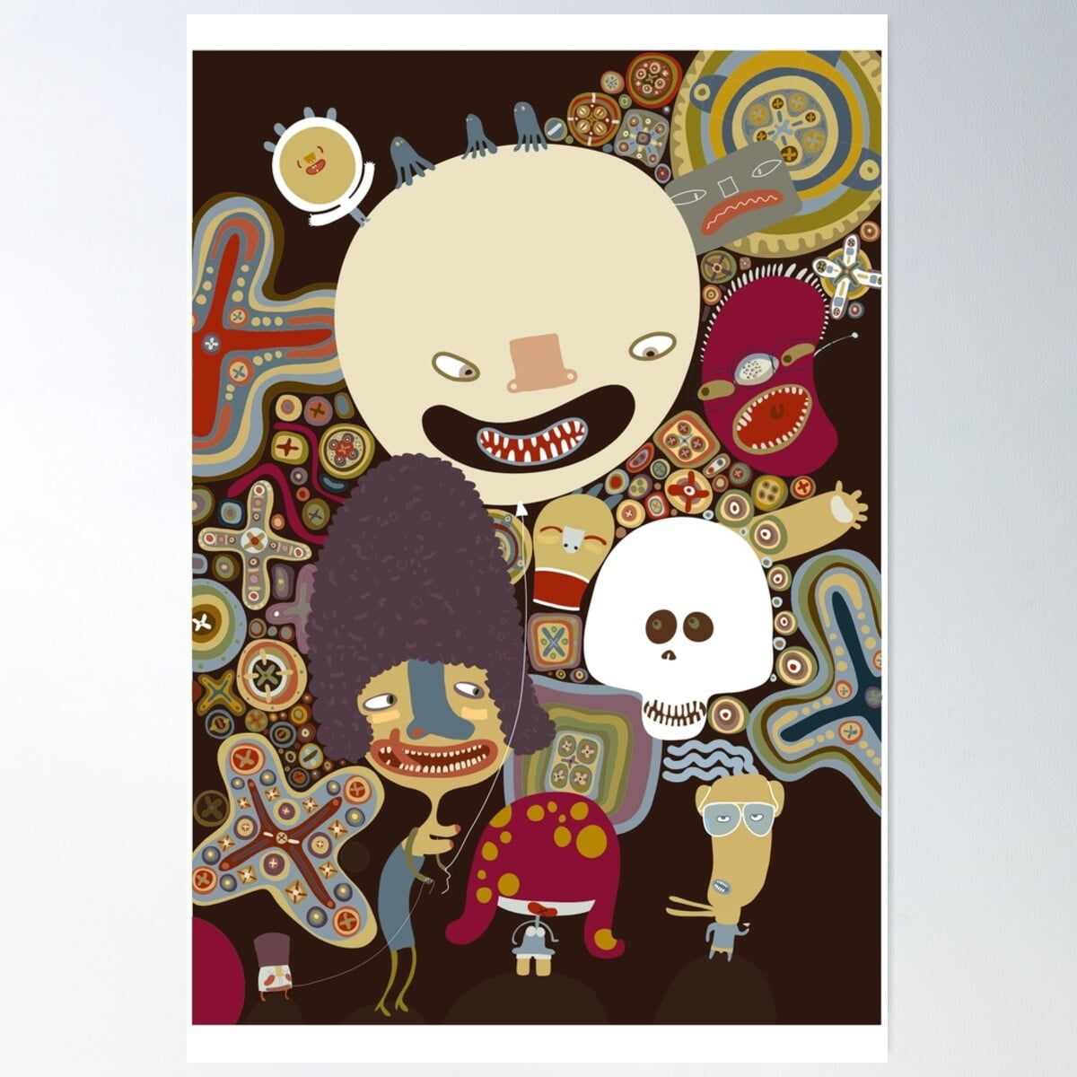 Dopaprint UNFRAMED PAPER POSTER Freaky Figures Poster Wall Art, Modern ...