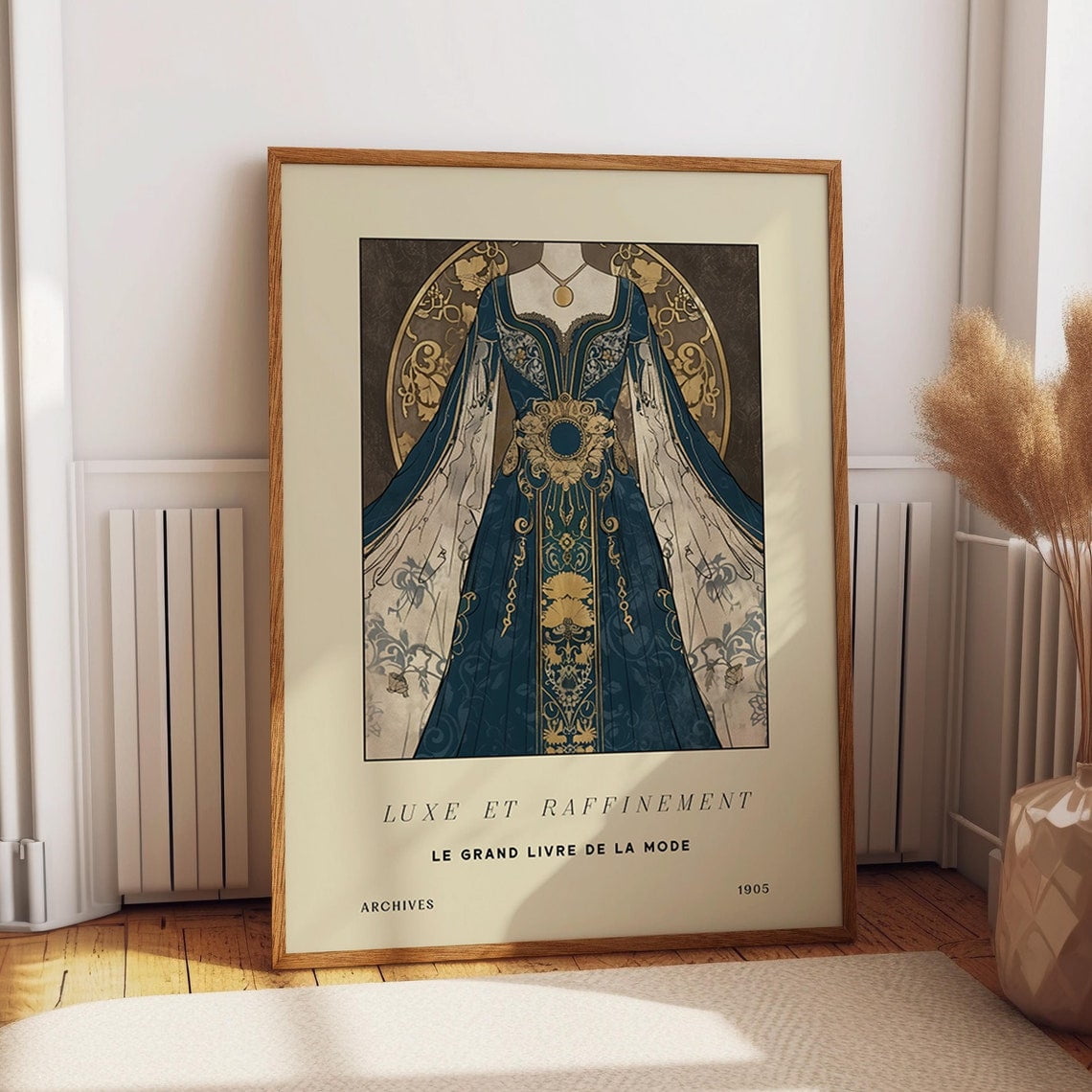 Dopaprint UNFRAMED PAPER POSTER French Fashion Art Poster - Gown Design ...