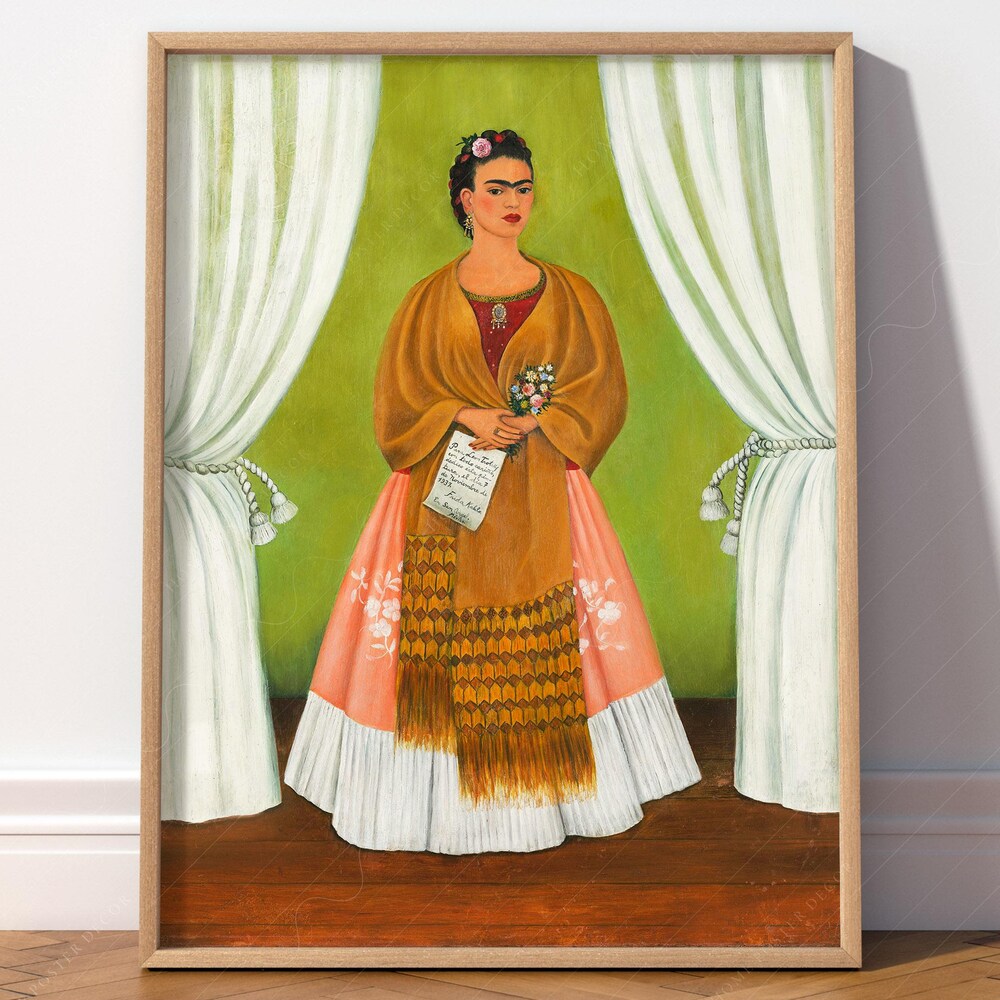 Dopaprint UNFRAMED PAPER POSTER Frida Kahlo Art Print Mexican Artist ...