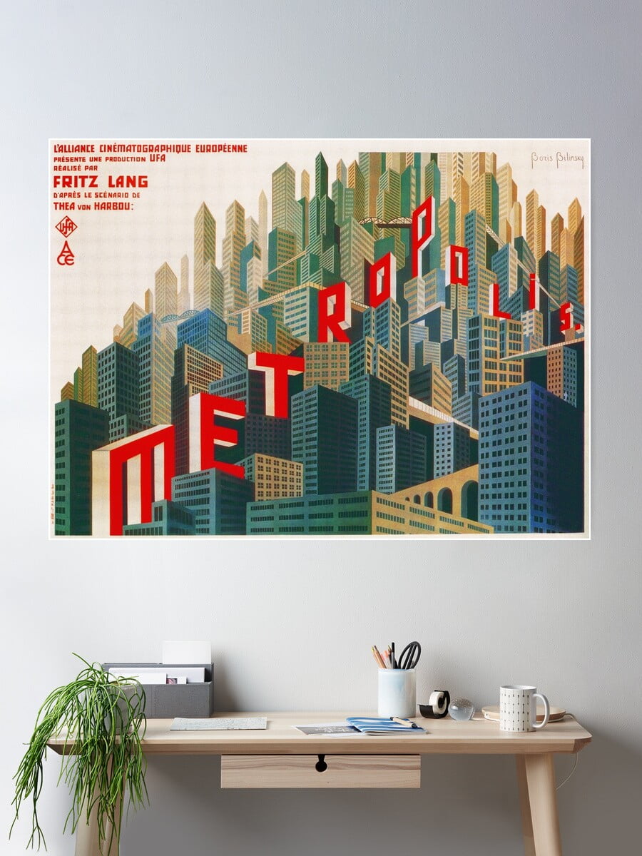 Dopaprint UNFRAMED PAPER POSTER Fritz Lang Metropolis 1927 Classic Sci ...