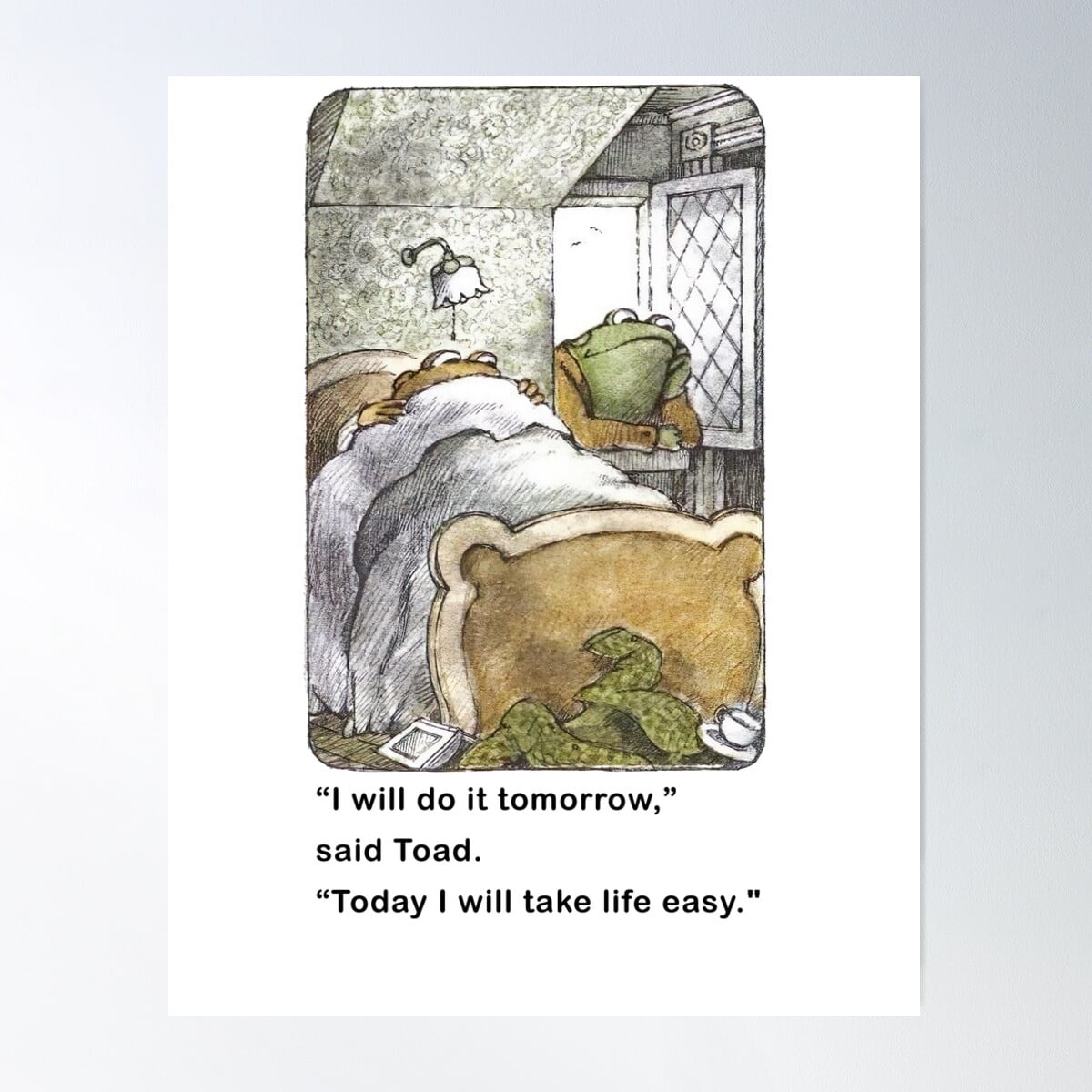 Dopaprint UNFRAMED PAPER POSTER Frog And Toad Poster Wall Art, Modern ...