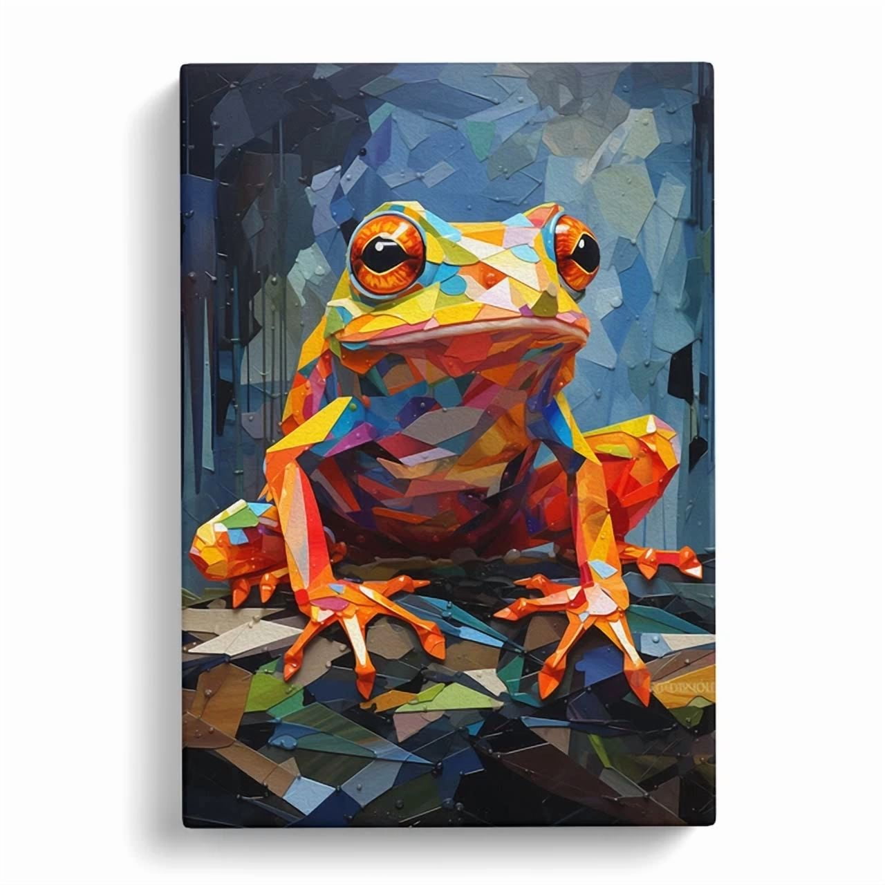 Dopaprint UNFRAMED PAPER POSTER Frog Orphism Wall Art Print Living Room ...