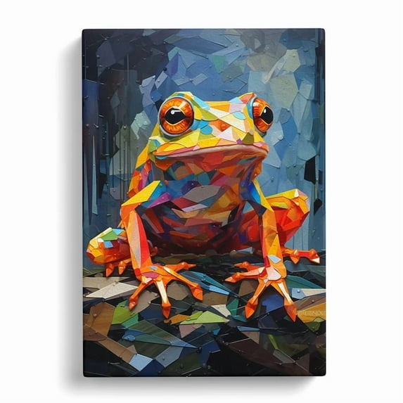 Dopaprint UNFRAMED PAPER POSTER Frog Orphism Wall Art Print Living Room ...