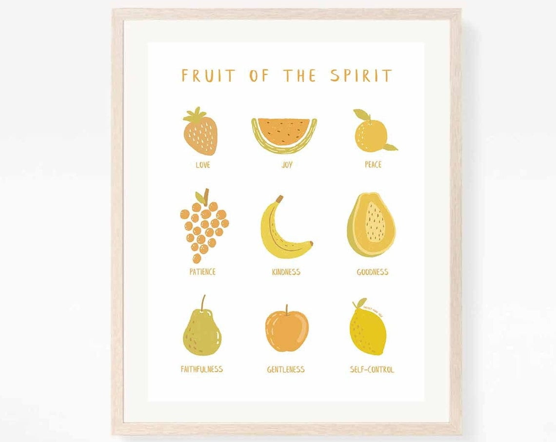 Dopaprint UNFRAMED PAPER POSTER Fruit Of The Spirit, Love Joy Peace ...