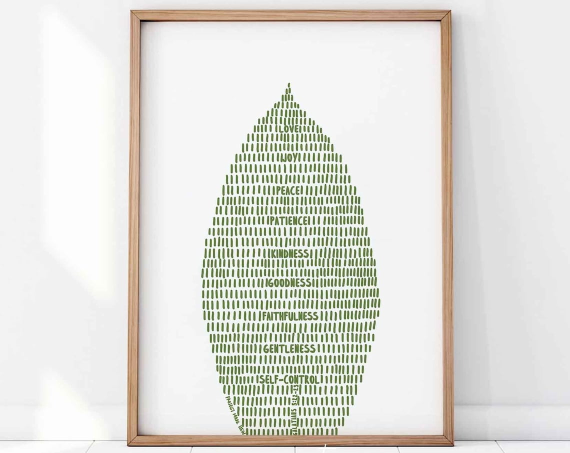 Dopaprint UNFRAMED PAPER POSTER Fruit Of The Spirit Plant, Love Joy ...
