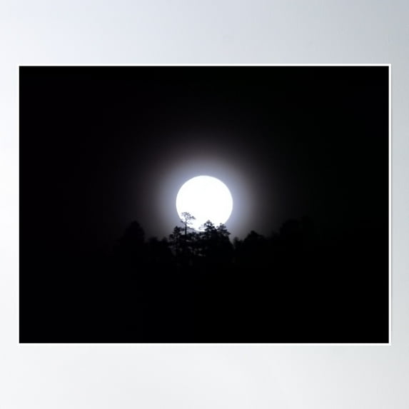 Dopaprint UNFRAMED PAPER POSTER Full Moon Rising Over Jemez Springs New ...