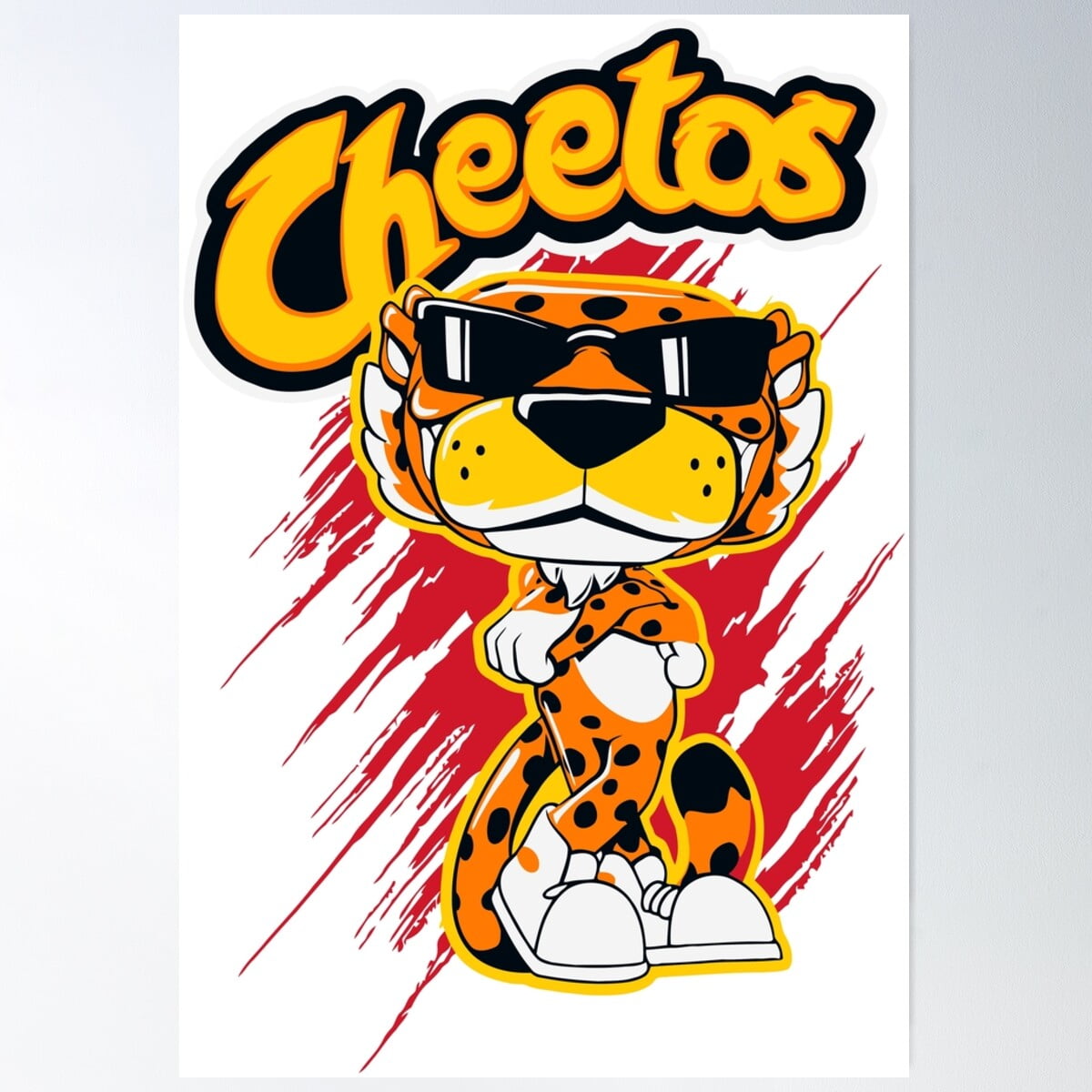 Dopaprint UNFRAMED PAPER POSTER Funny Cheetos Design Poster Wall Art ...
