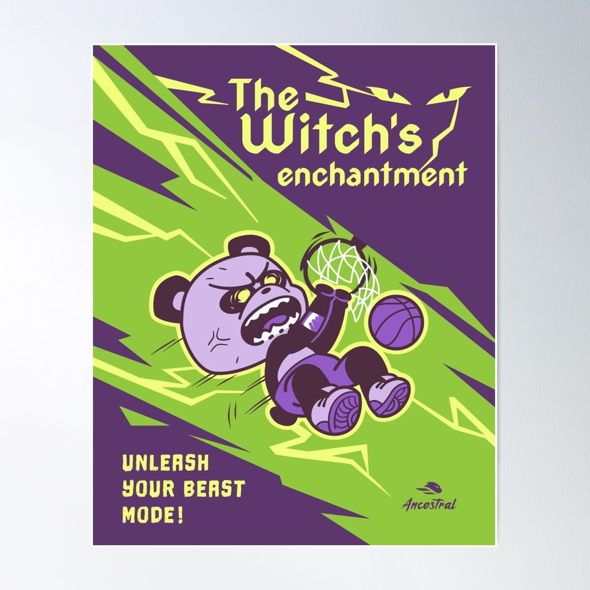 Dopaprint UNFRAMED PAPER POSTER Funny Graphic About A Cute Teddy Bear ...