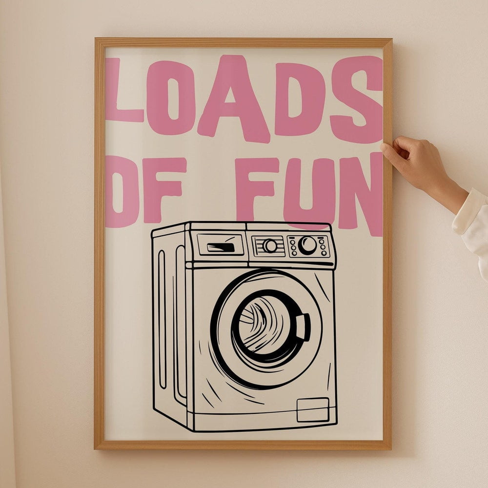 Dopaprint UNFRAMED PAPER POSTER Funny Laundry Room Poster Minimalist ...
