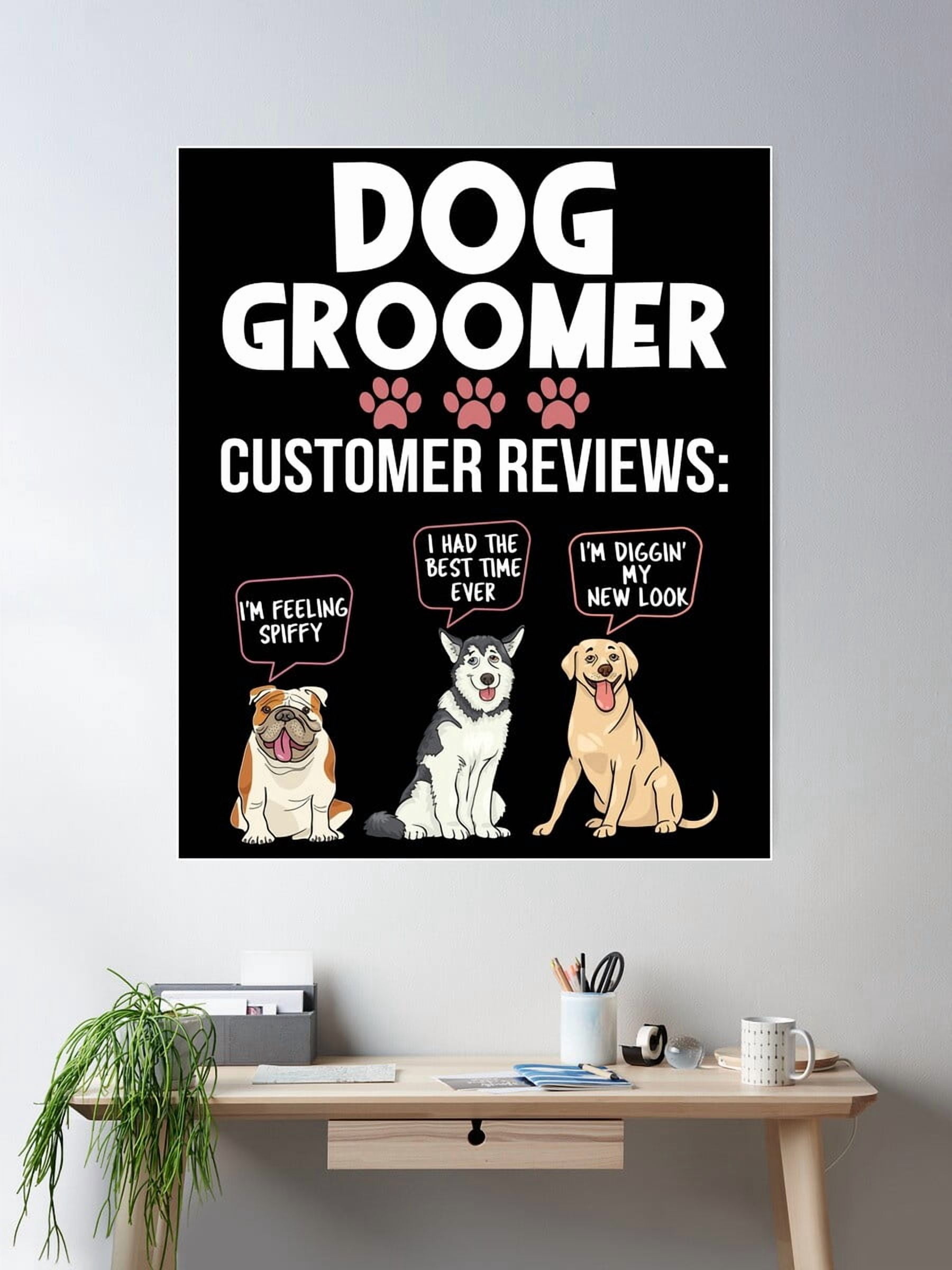 Dopaprint UNFRAMED PAPER POSTER Funny Retro Vintage Dog Groomer Gift ...