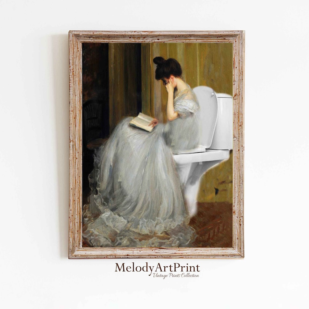 Dopaprint UNFRAMED PAPER POSTER Funny Toilet Print Trendy Bathroom Wall ...