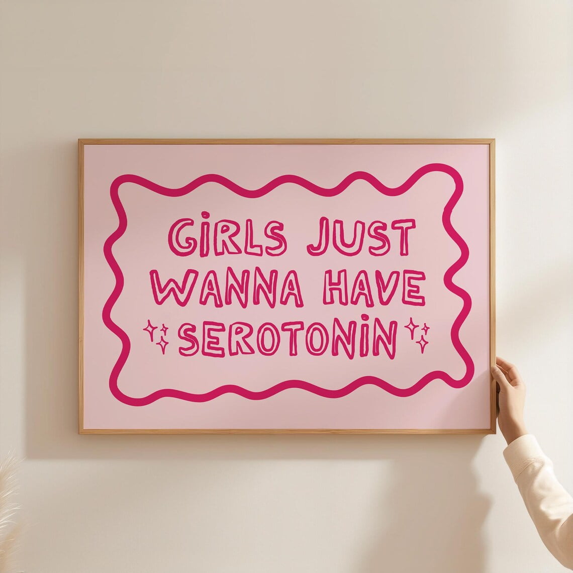 Dopaprint UNFRAMED PAPER POSTER Funny Trendy Wall Art Girls Just Wanna ...